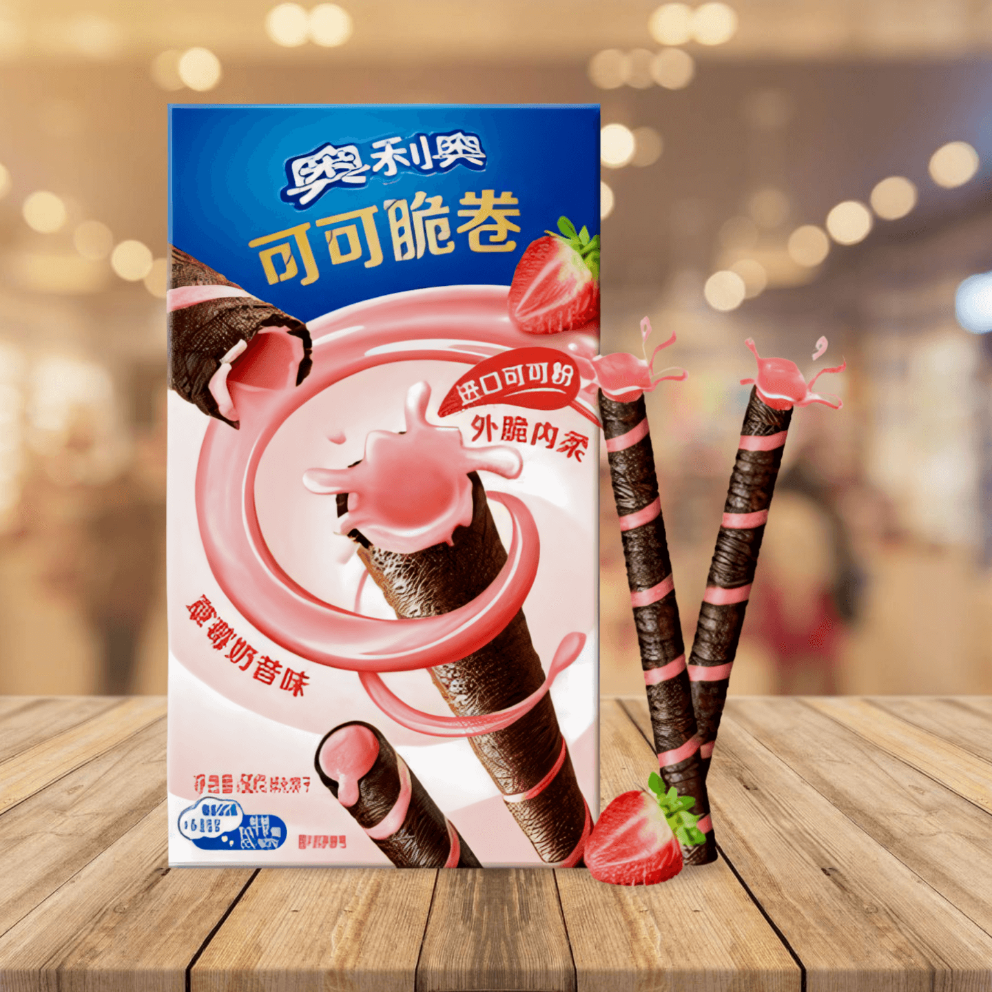 Oreo Cocoa Crispy Rolls-Strawberry Milkshake 奧利奧奧利奧可可脆卷-草莓奶昔味 50g – 88 ...